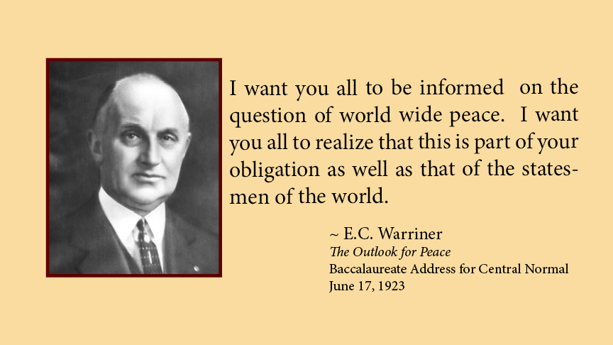 E.C. Warriner: Now Thought Begins